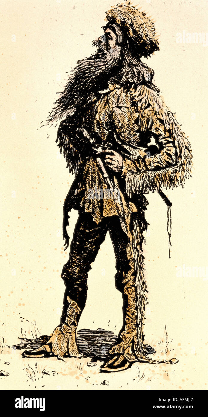 Fur trapper mountain man hi-res stock photography and images - Alamy