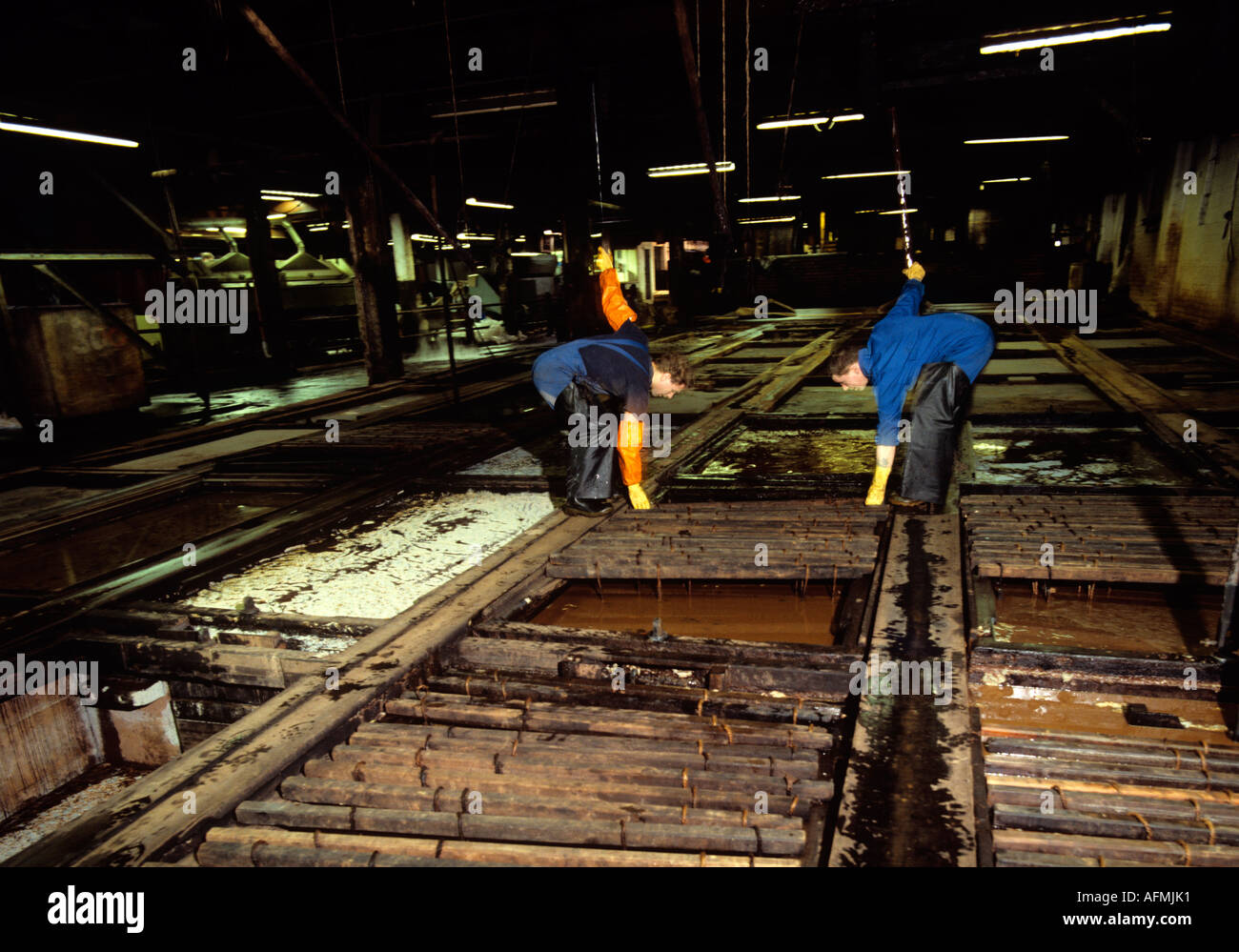 UK Merseyside Industry Leather Tannery Pit Tanning Stock Photo - Alamy