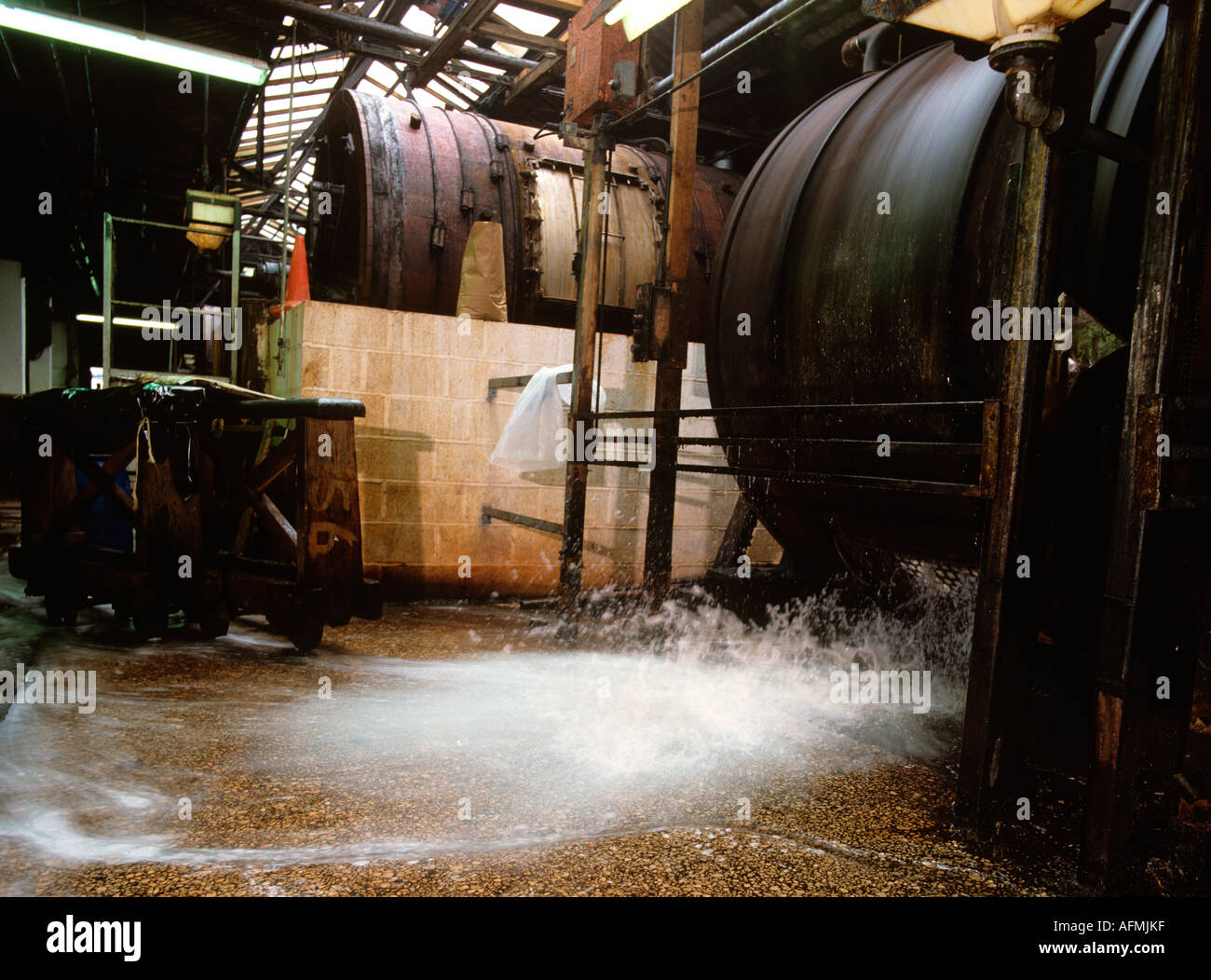 UK Merseyside Birkenhead Industry British Leather Tannery spinning ...