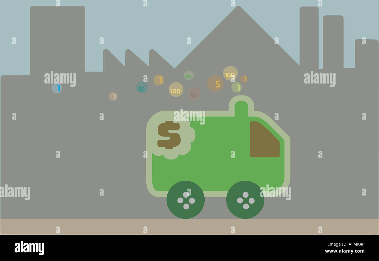 Vehicle carrying cash on the road Stock Photo - Alamy