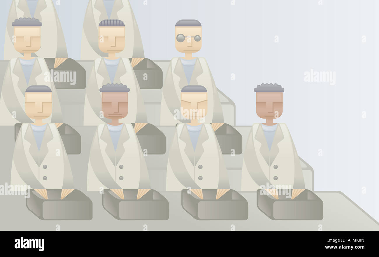 Group of men working at a production line Stock Photo - Alamy