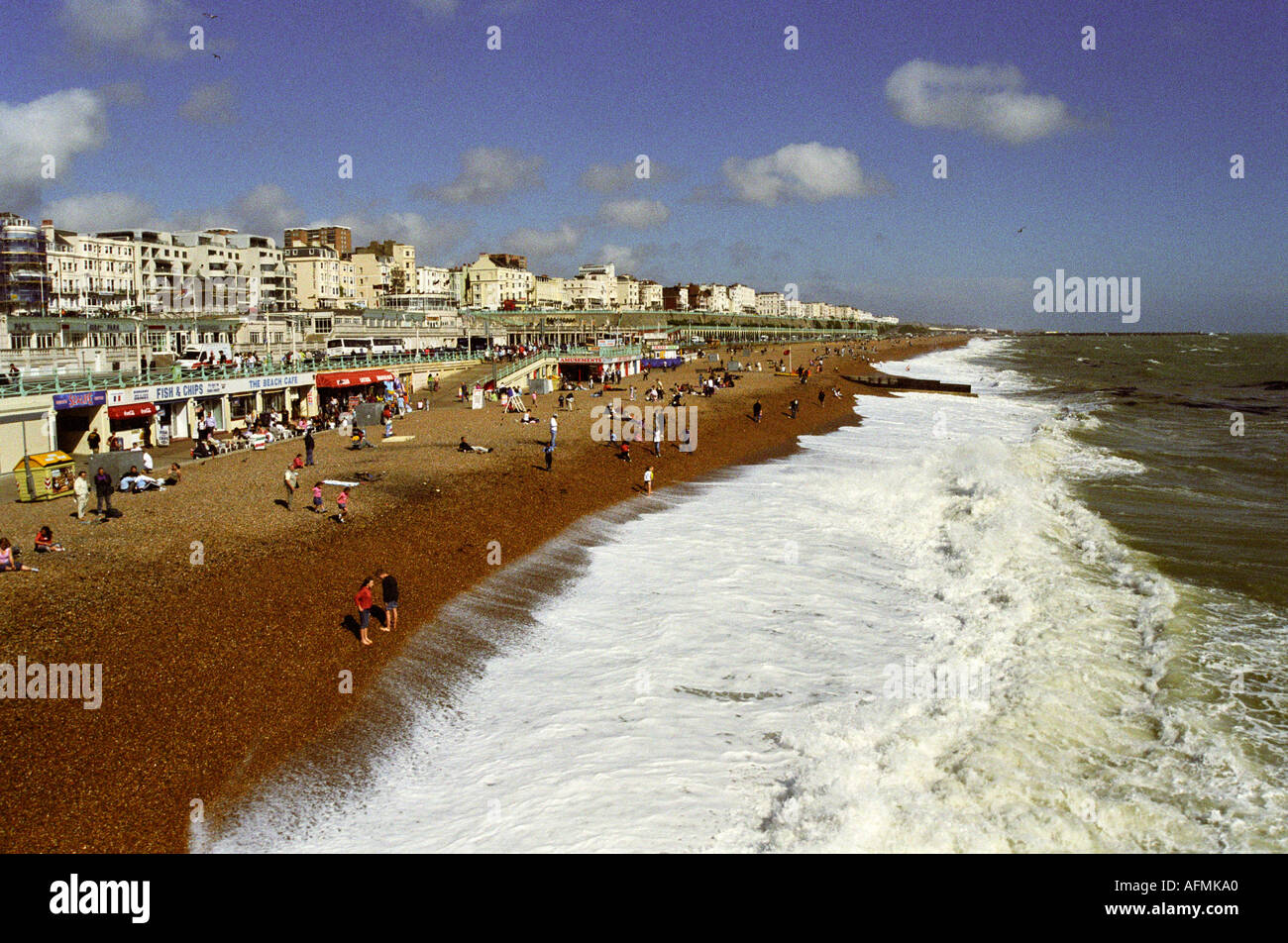 Seafront beach cafes brighton beach hi-res stock photography and images ...