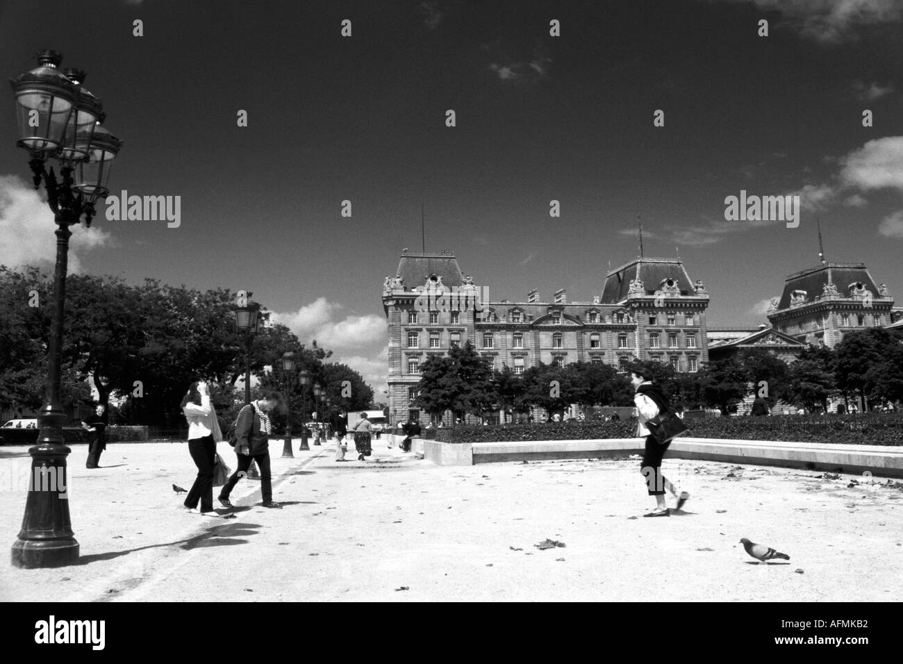 People on dam square Black and White Stock Photos & Images - Alamy
