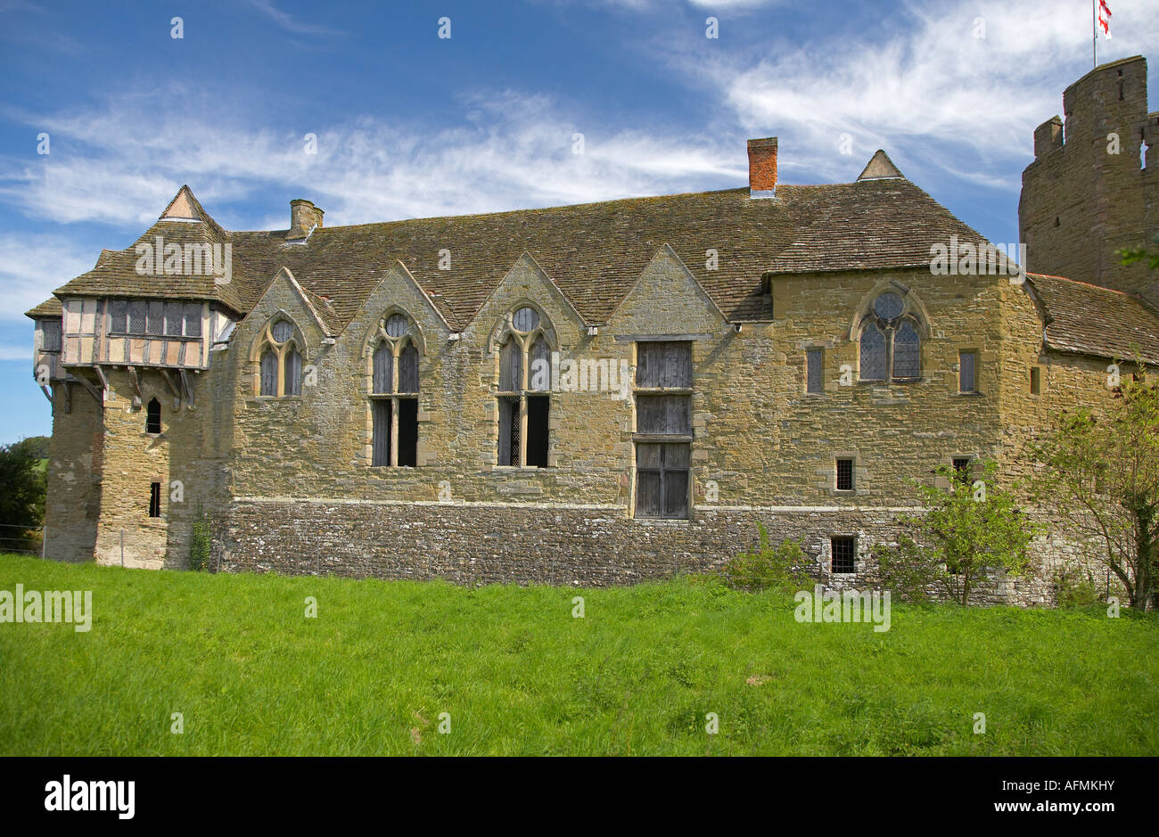 Stokesay Castle, Shropshire, England, UK Stock Photo - Alamy
