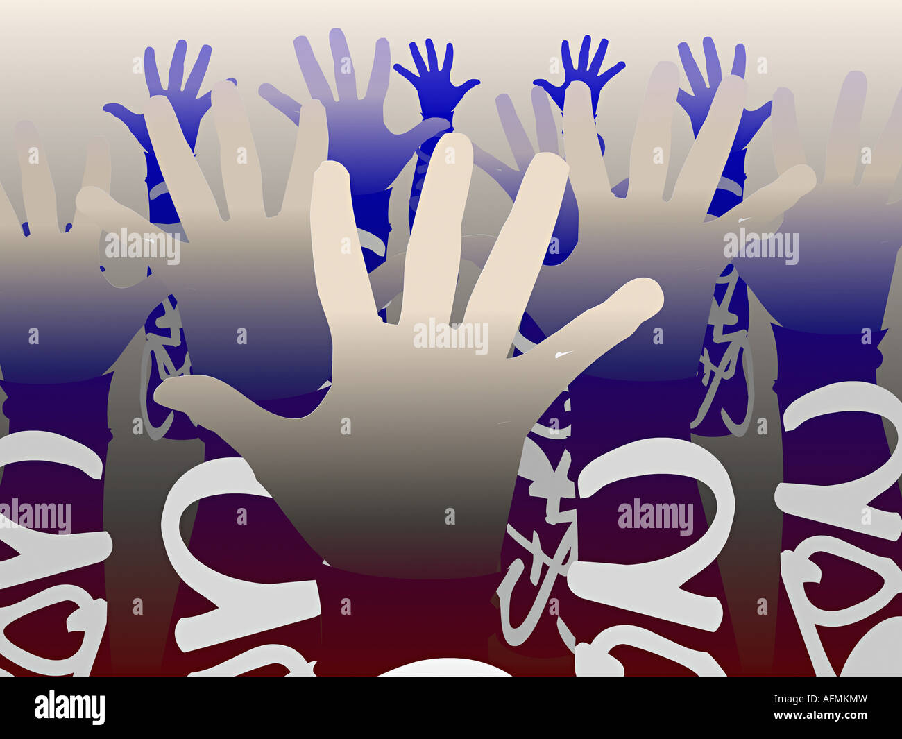 Group of human hands Stock Photo - Alamy