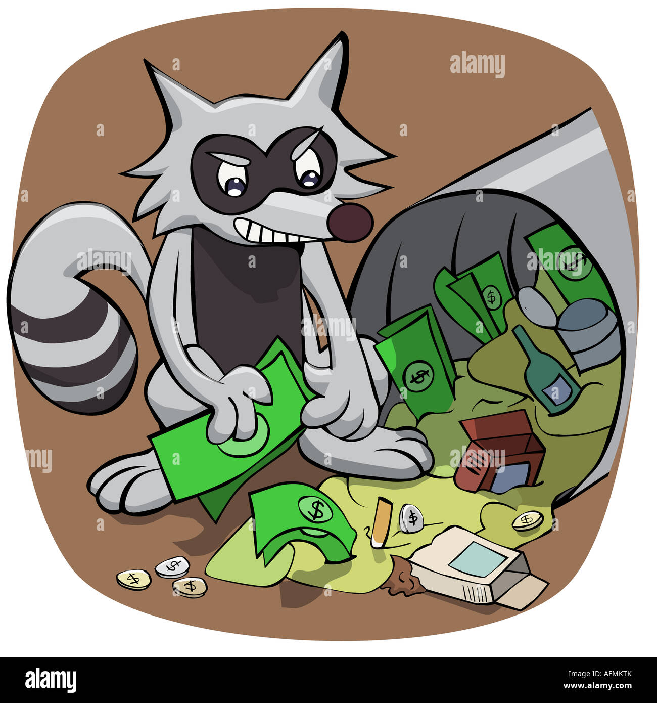 Raccoon garbage hi-res stock photography and images - Alamy