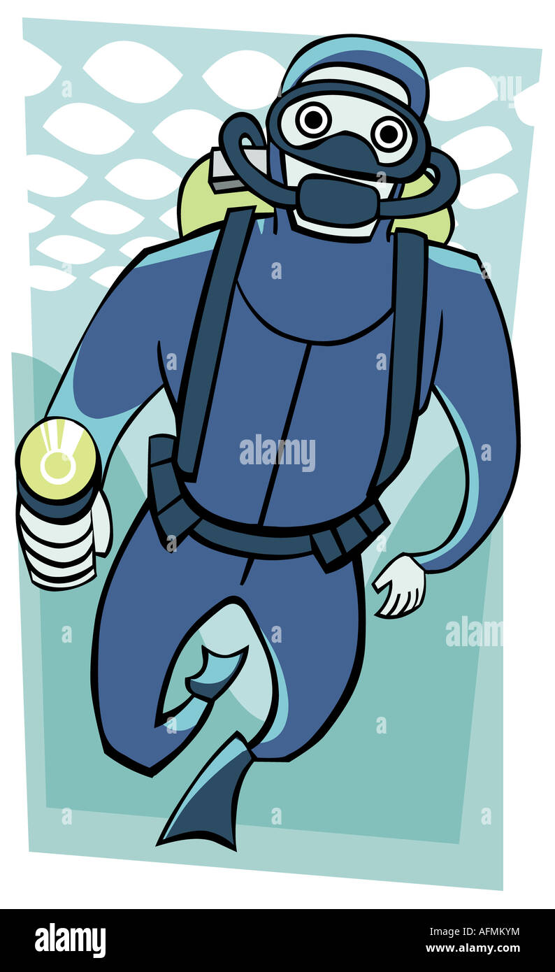 Cartoon man swimming hi-res stock photography and images - Alamy