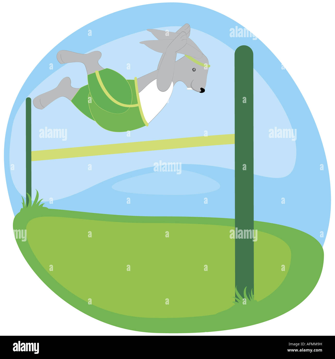 Rabbit jump nobody hi-res stock photography and images - Alamy