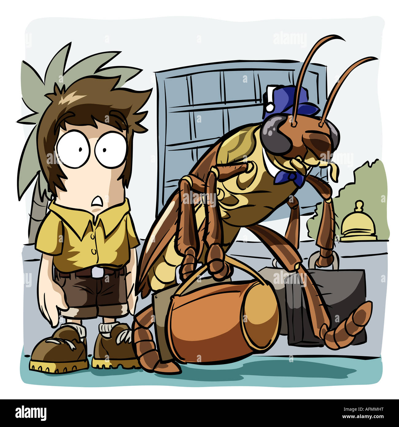 Standing cockroach Cut Out Stock Images & Pictures - Alamy