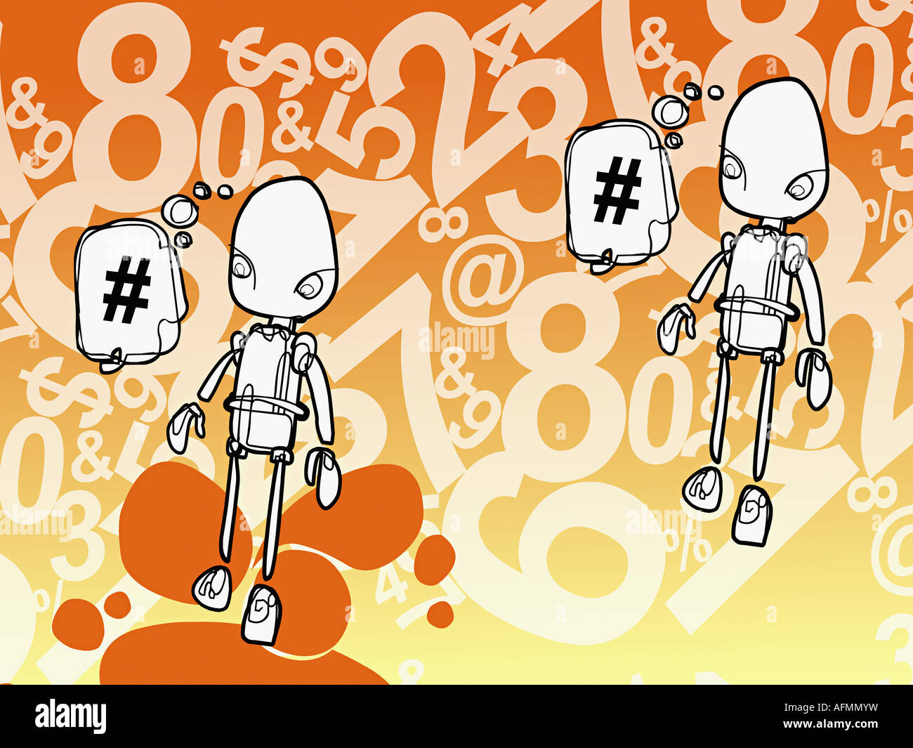 Two men standing and thinking Stock Photo - Alamy