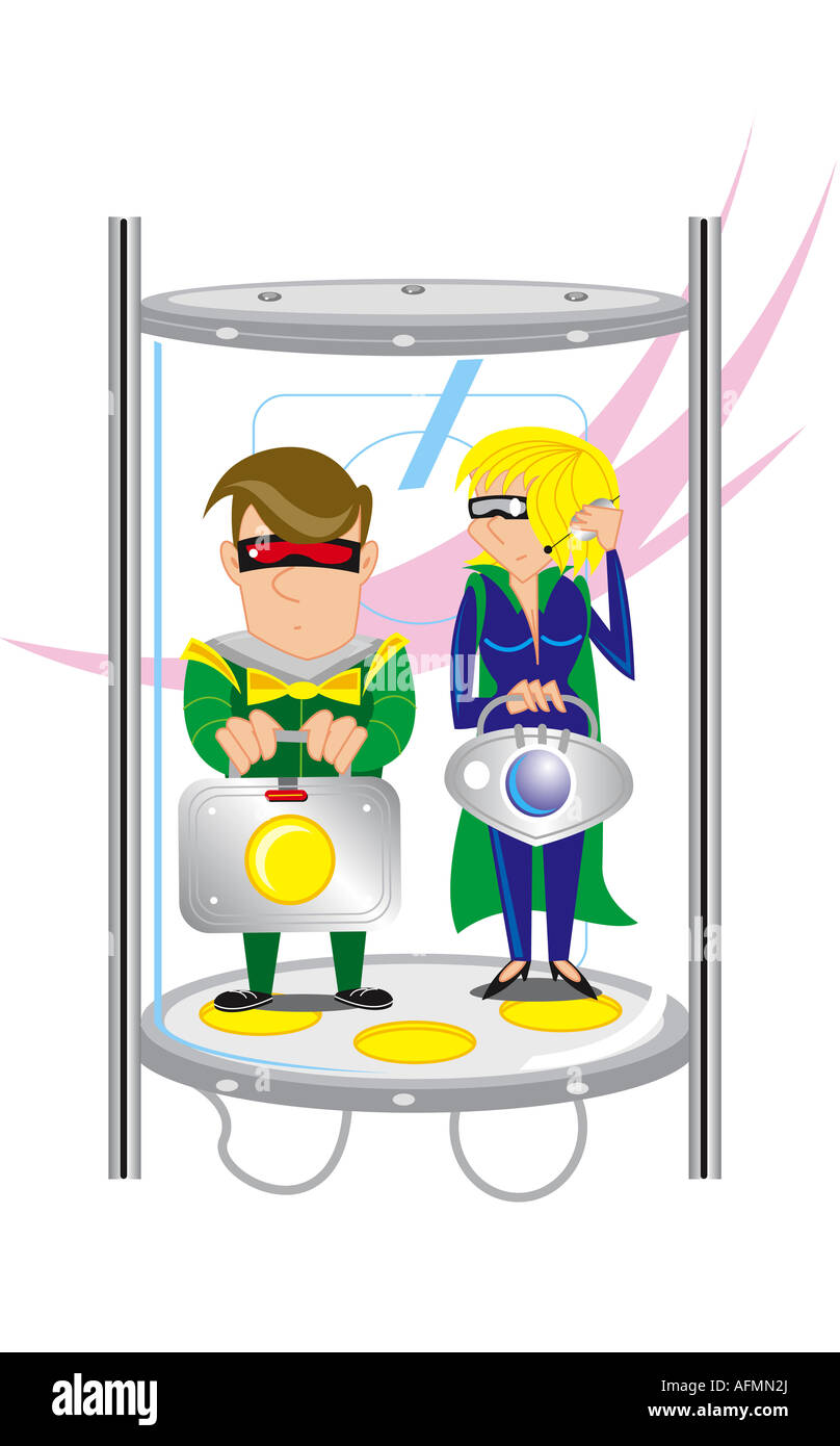 Woman short hair two Cut Out Stock Images & Pictures - Alamy