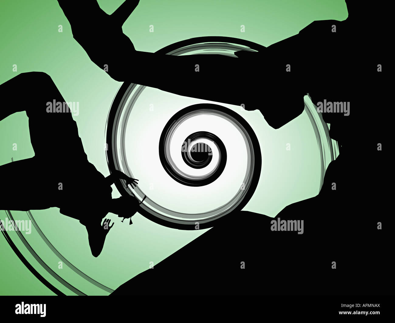 two people in a vortex Stock Photo - Alamy