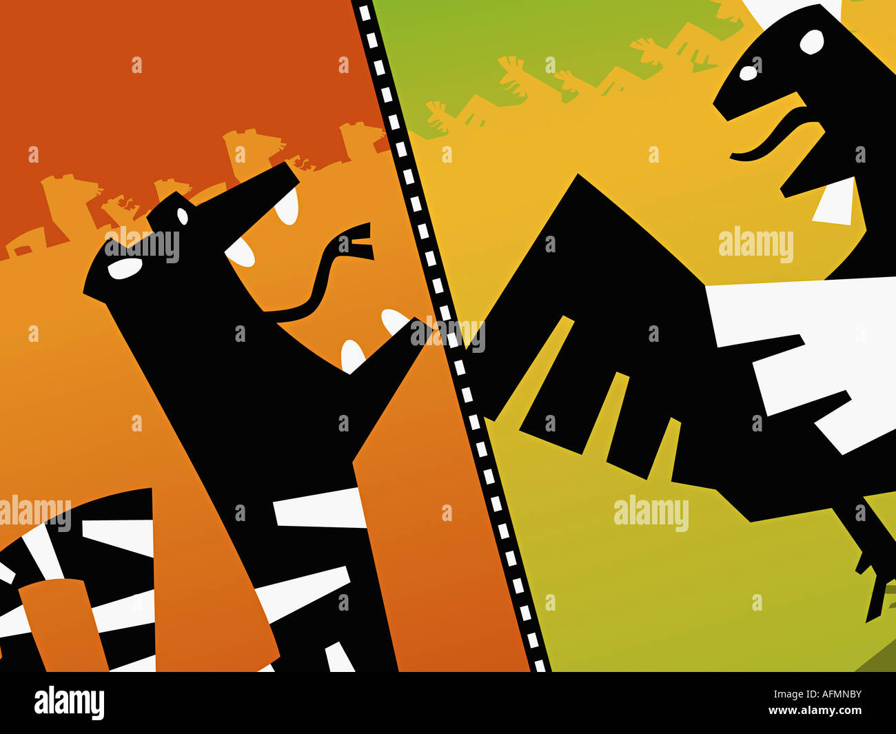 Snake and rooster hi-res stock photography and images - Alamy