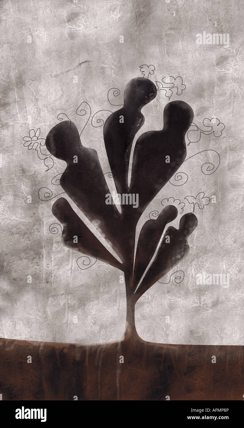 Human representation on a plant Stock Photo - Alamy