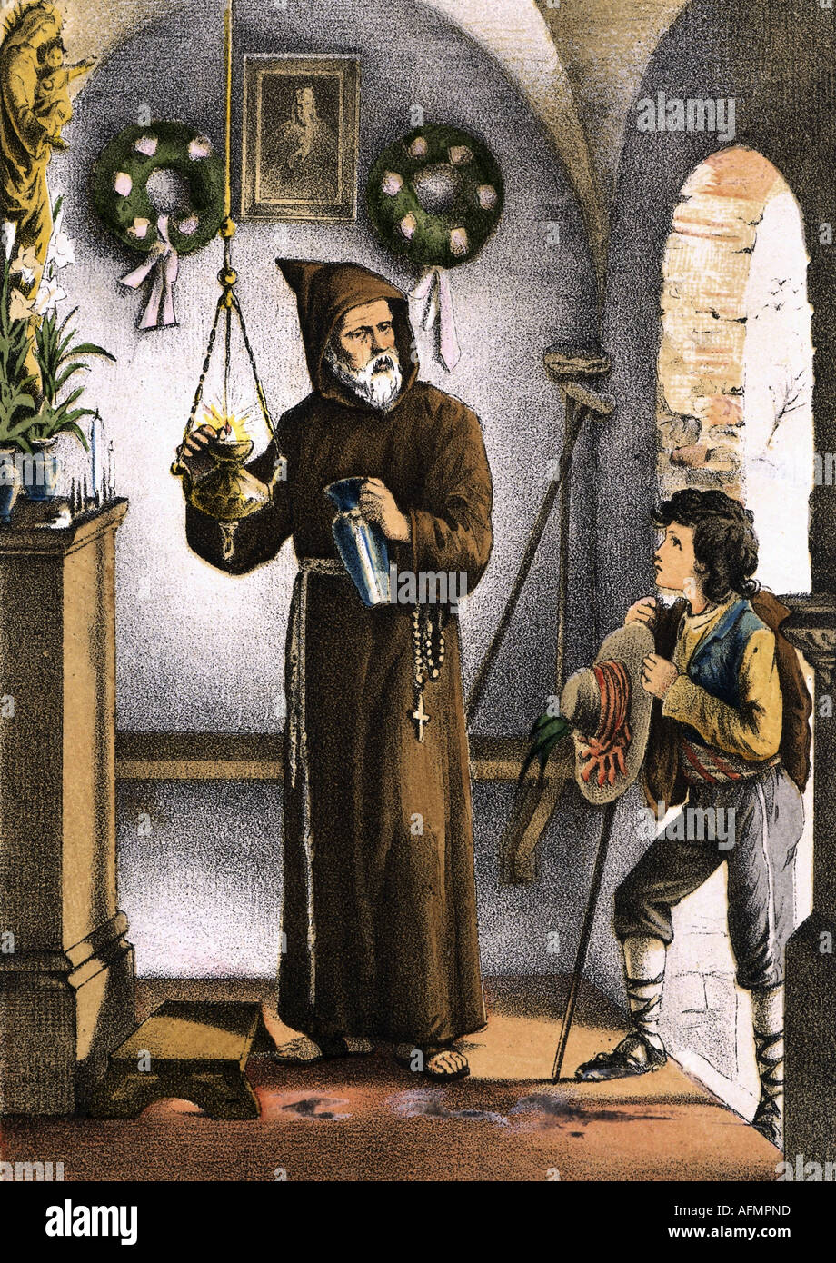 religion, christianity, clergy, monks, Order of Friars Minor Capuchin, illustration to the ...