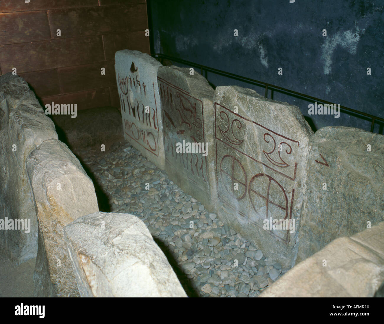 Interior of Kungagraven (King's Grave, or Bredarör burial cist), Bronze ...