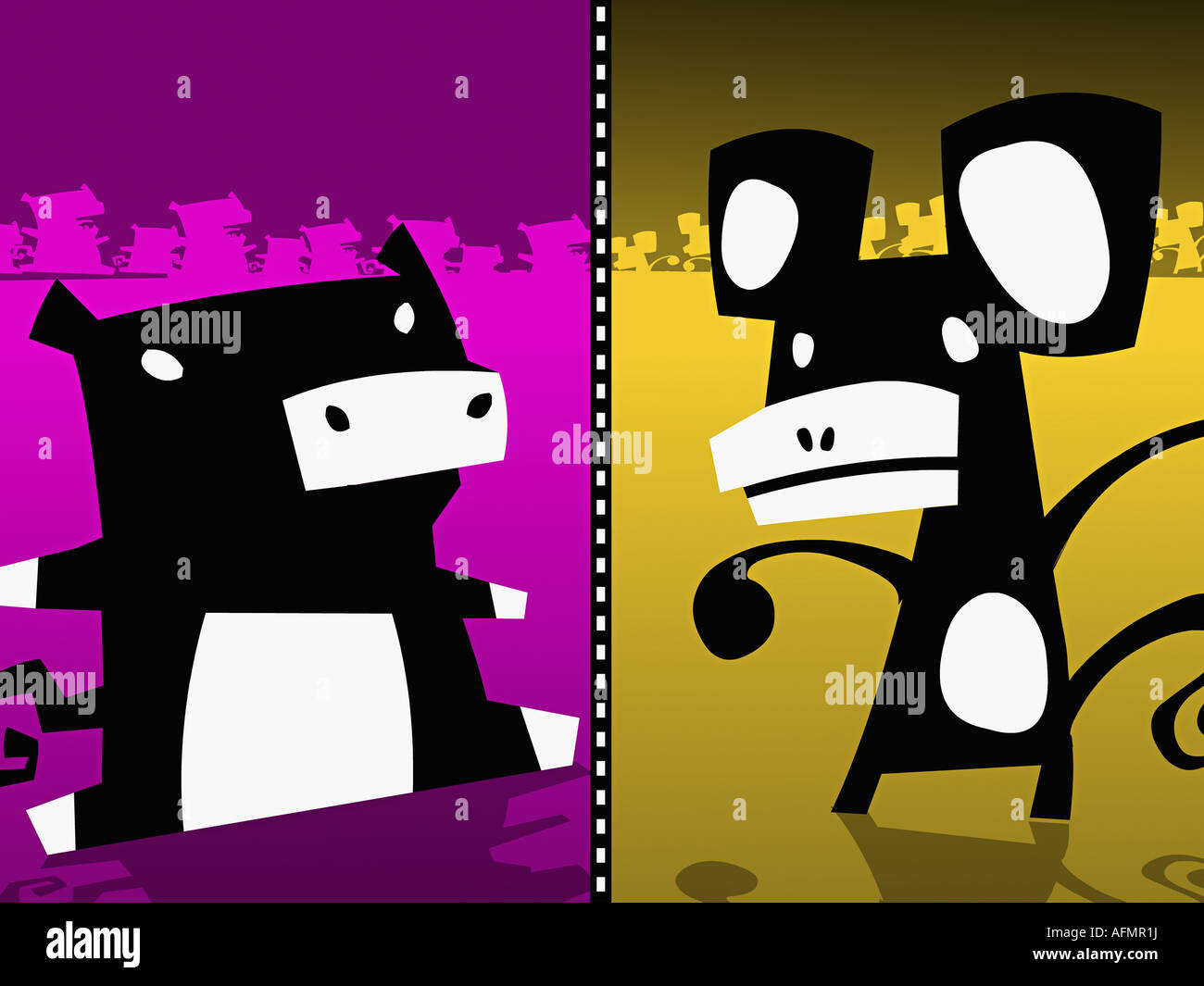 Pig and a monkey standing face to face Stock Photo - Alamy