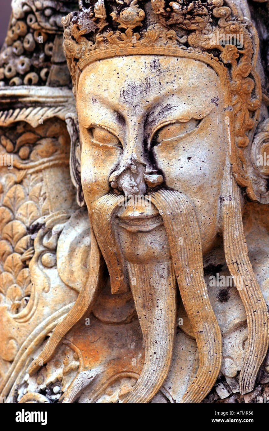 Chinese guard statue in wat pho buddhist temple hi-res stock ...