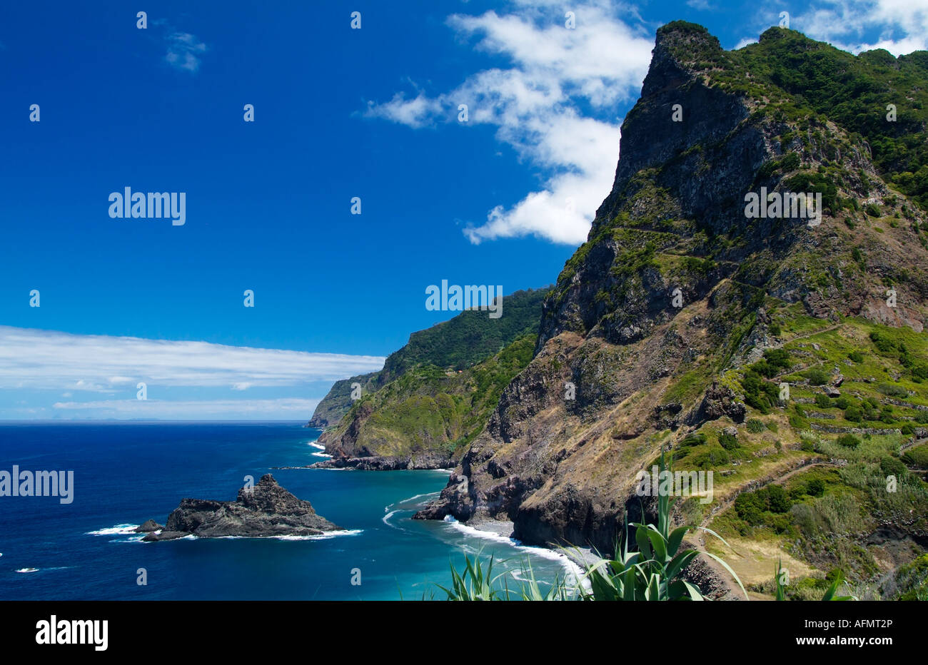 Punta Delgada Detail of the coastline Stock Photo - Alamy