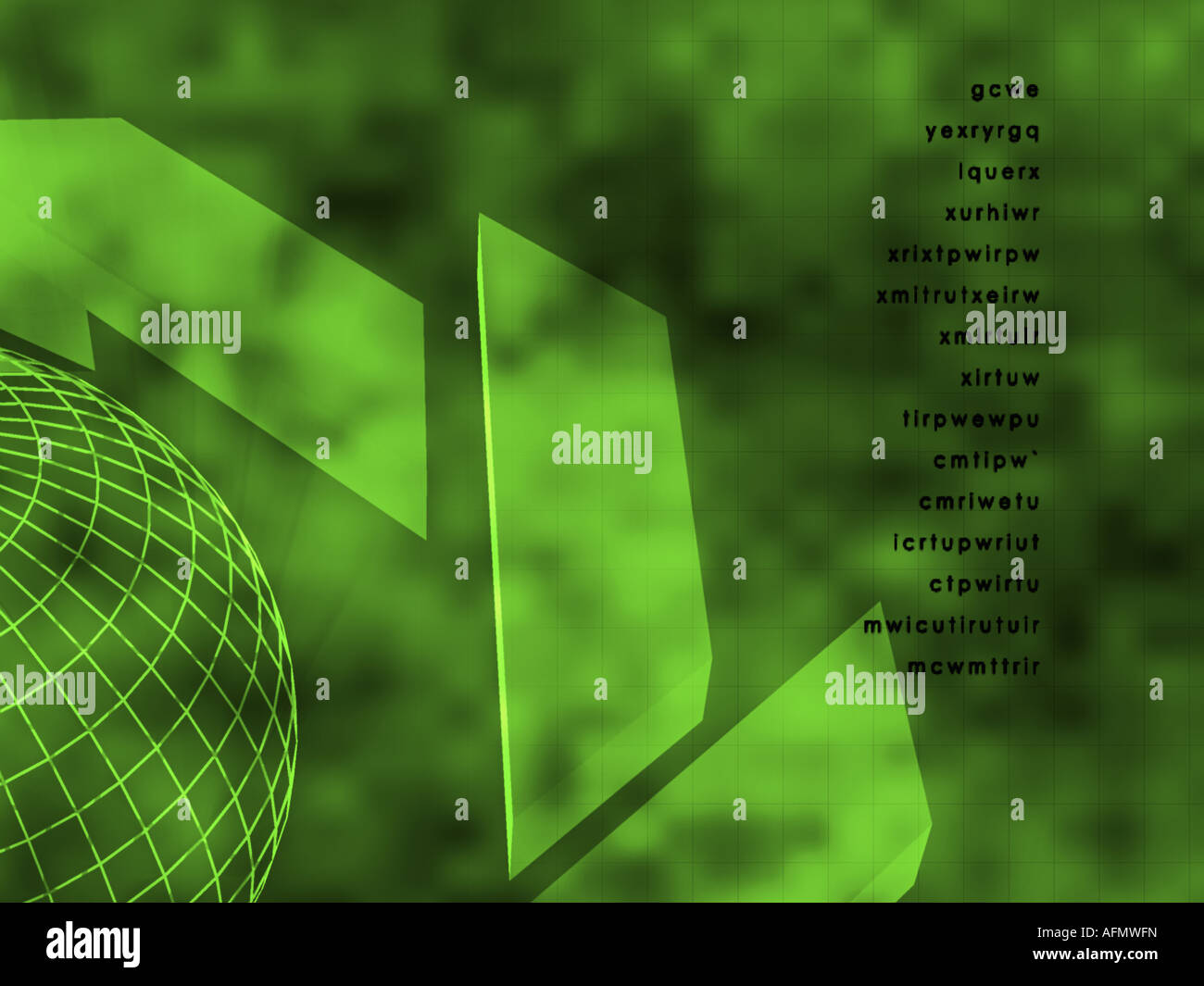 Green geometric shapes hi-res stock photography and images - Alamy