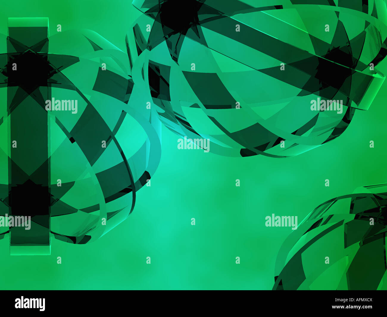 Green geometric shapes hi-res stock photography and images - Alamy