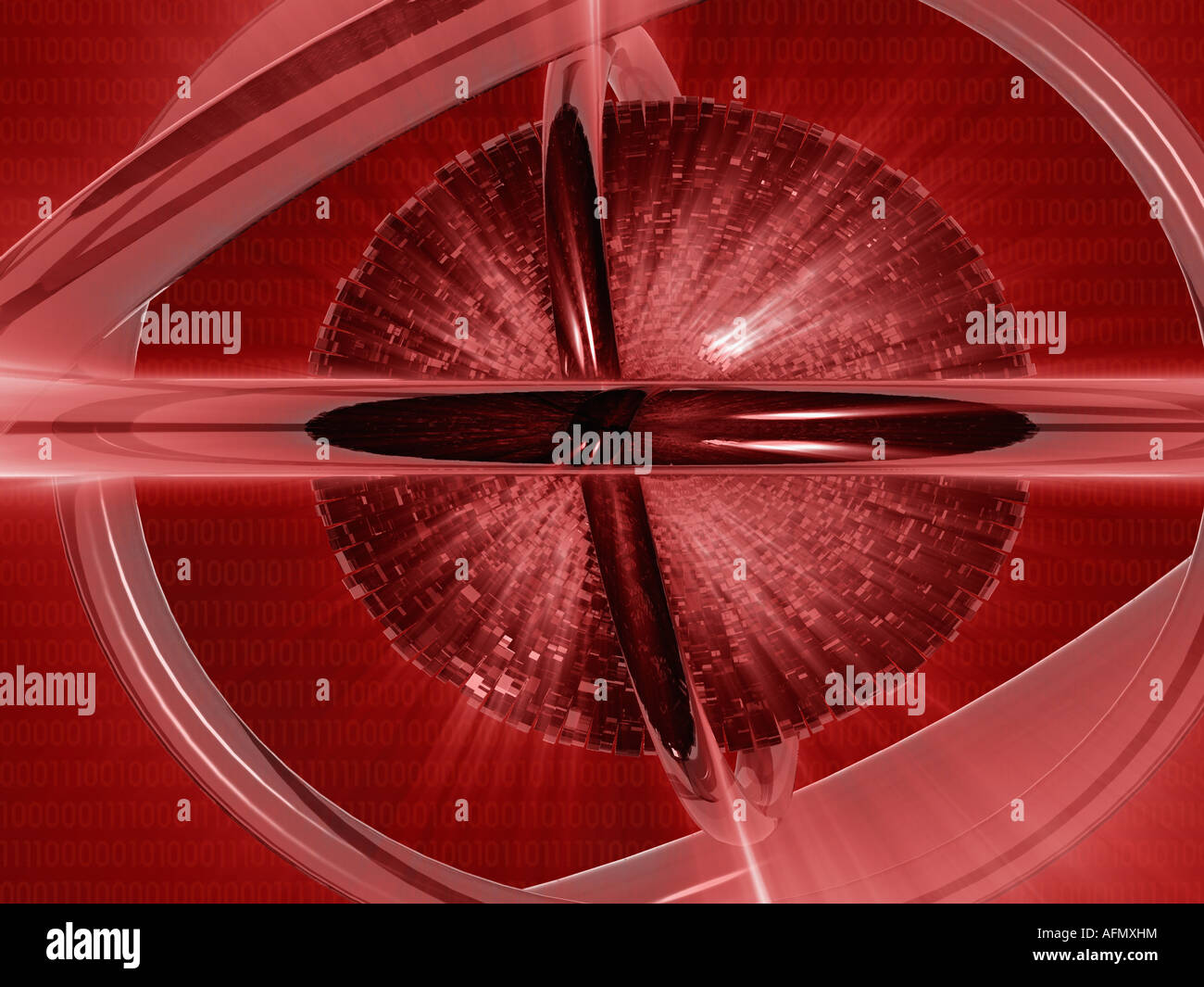 Rings around a sphere Stock Photo - Alamy