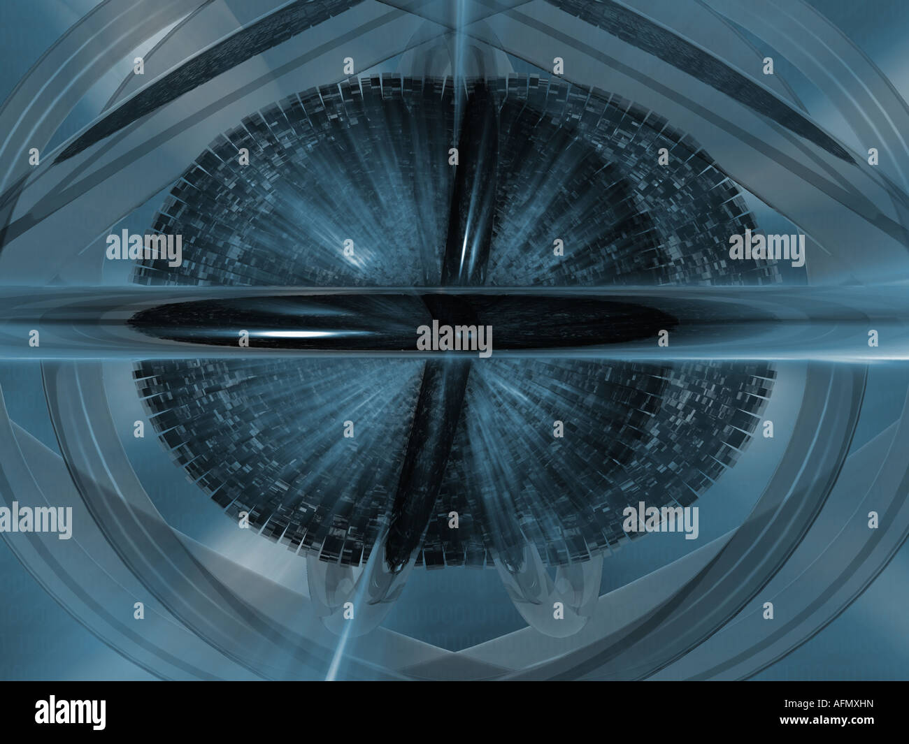 Rings around a sphere Stock Photo - Alamy