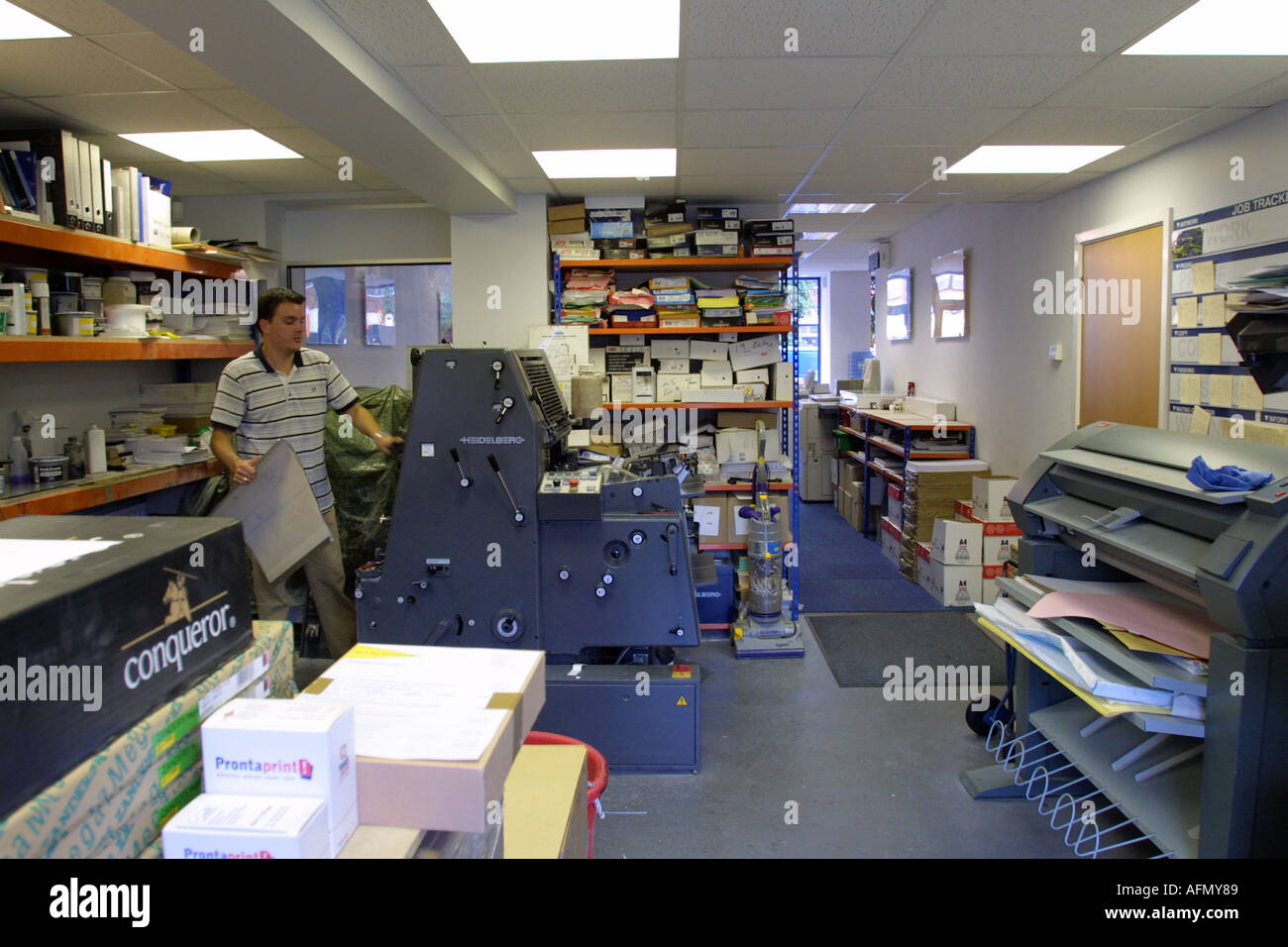 High street printing and repro shop Stock Photo - Alamy