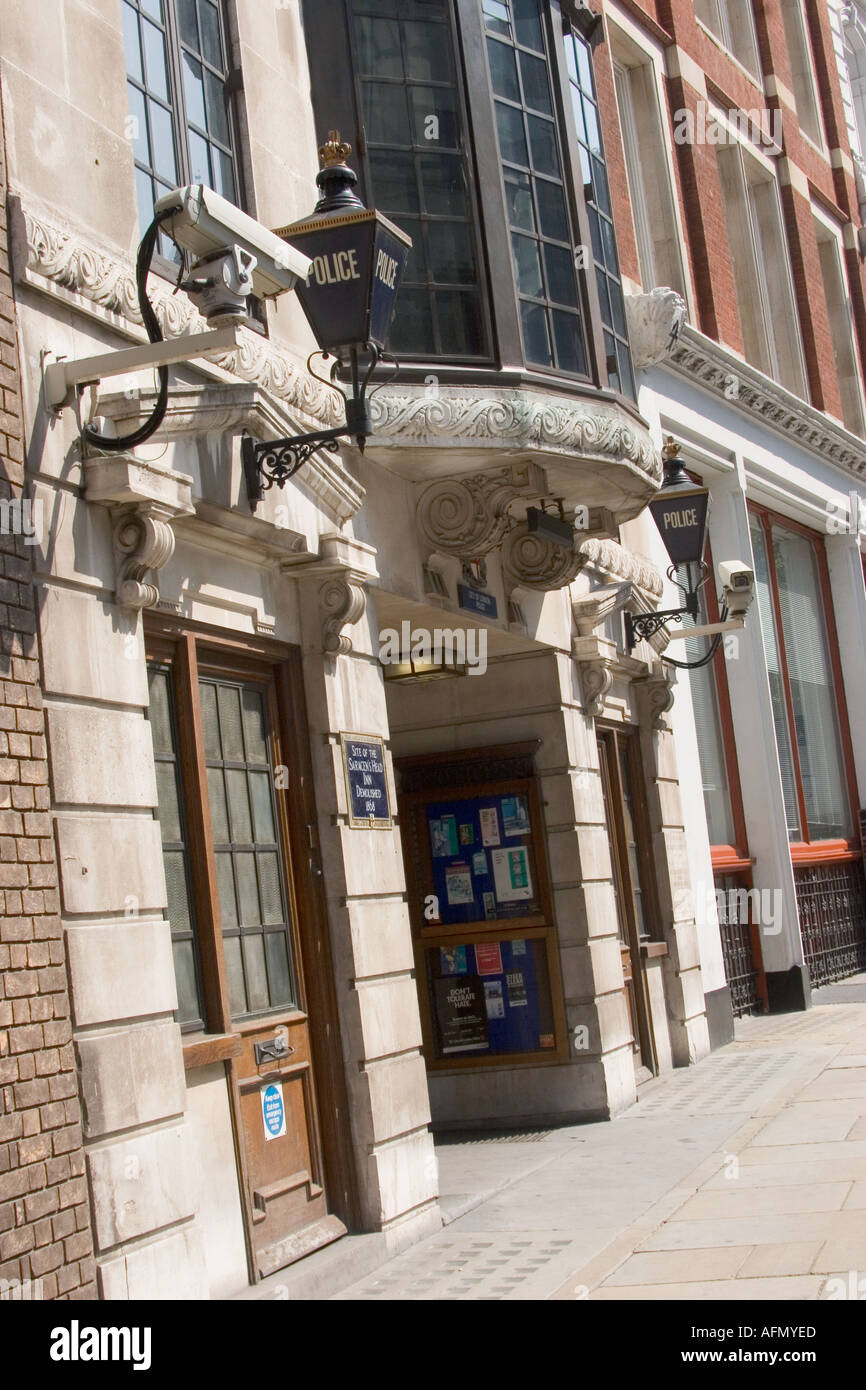 Exterior of Snow Hill City of London Police station Stock Photo - Alamy