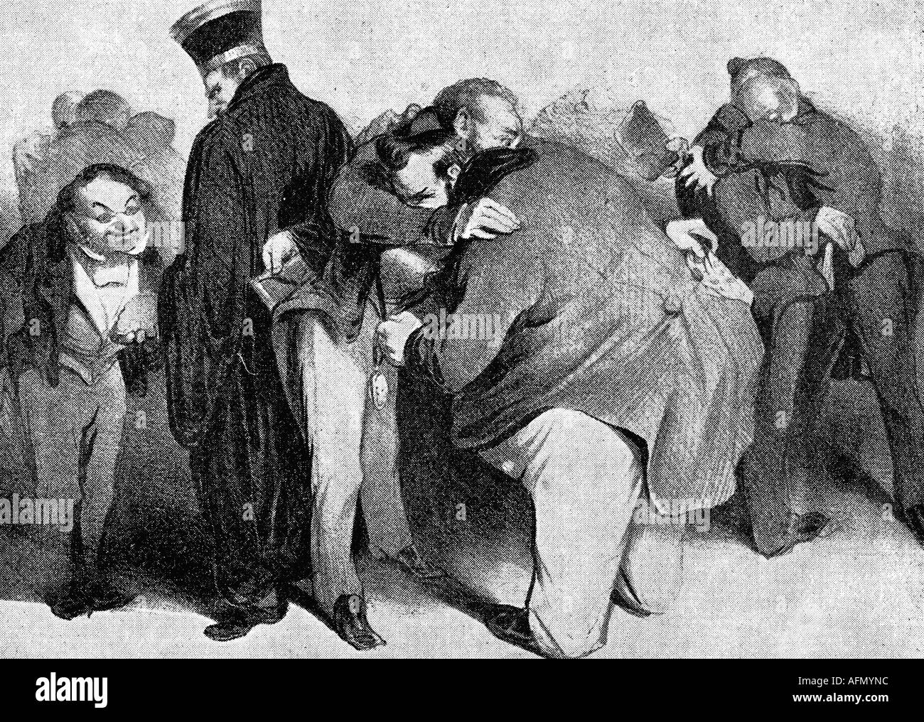 Caricature By Honore Daumier Stock Photos & Caricature By Honore ...