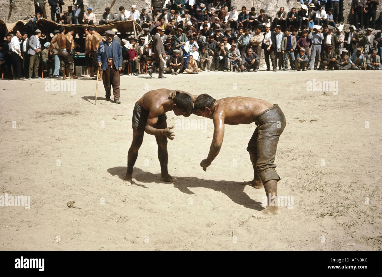 sports, wrestling, Yagli Güres, Turkey, wrestling match, theatre of ...