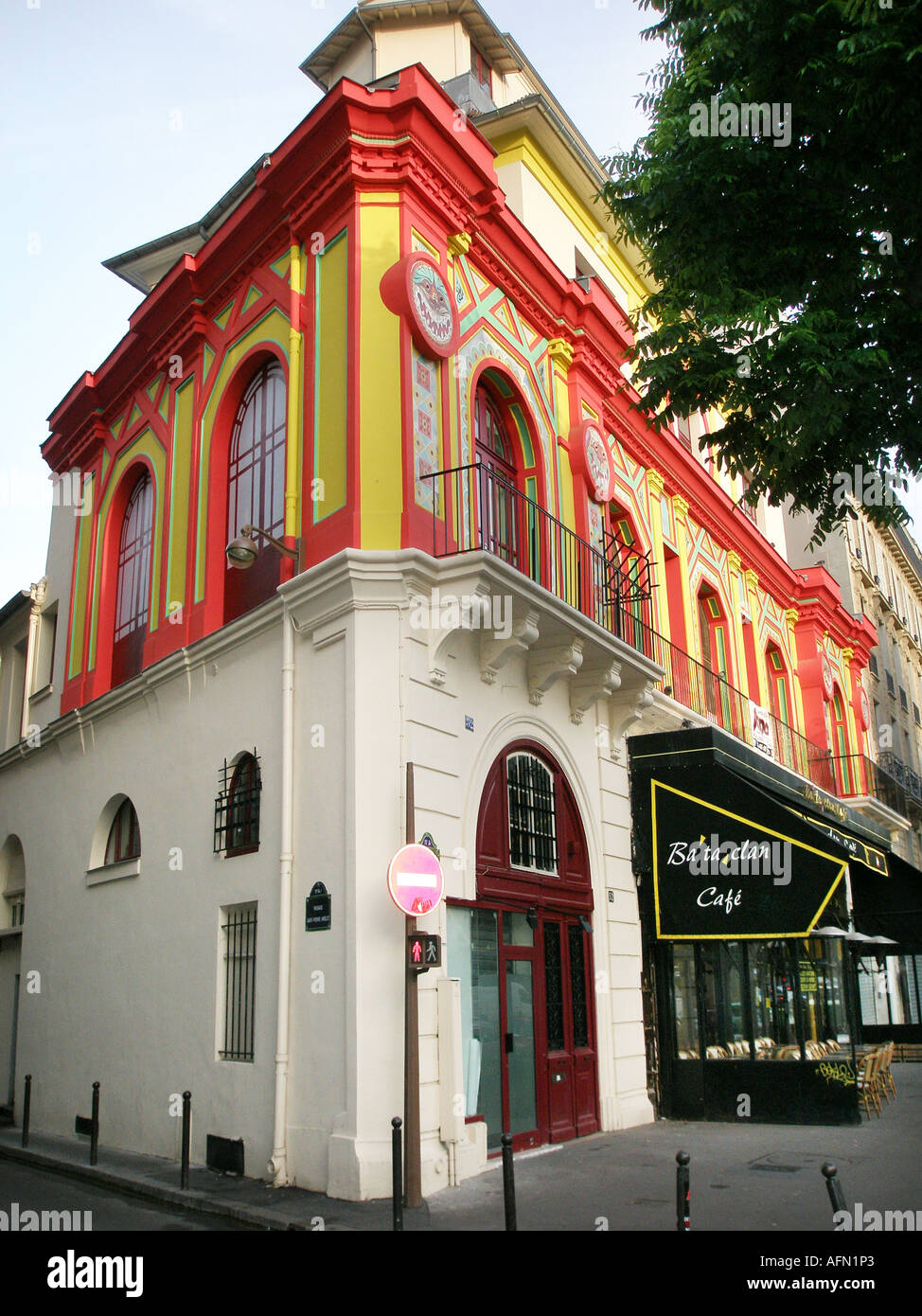 Colourful architecture of Bataclan cafe in Boulevard Voltaire 11e Arr ...
