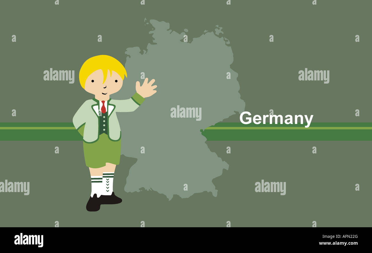 Boy wearing traditional German clothing Stock Photo - Alamy
