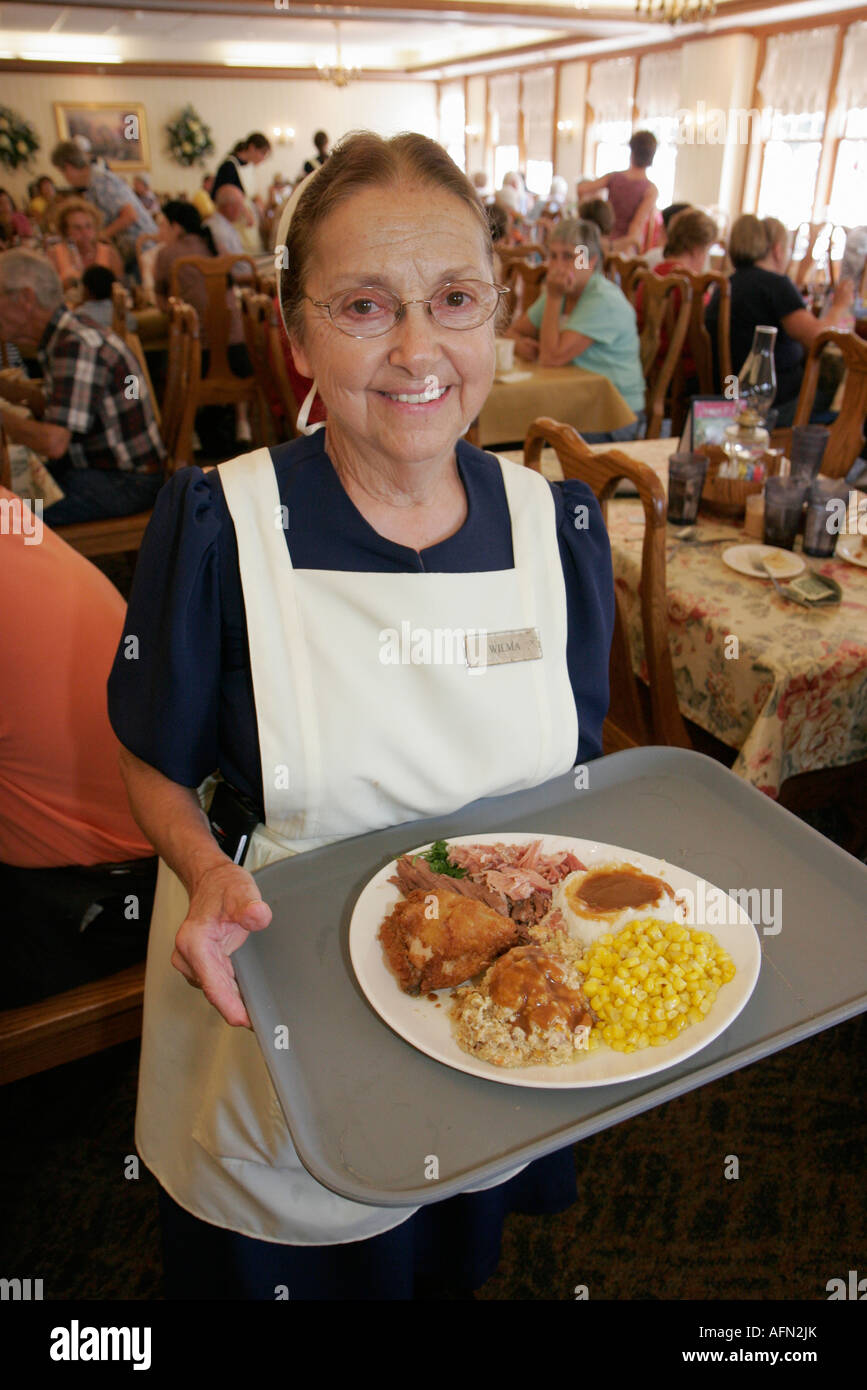 Shipshewana Indiana,The Blue Gate Restaurant & Bakery,Amish waitress ...