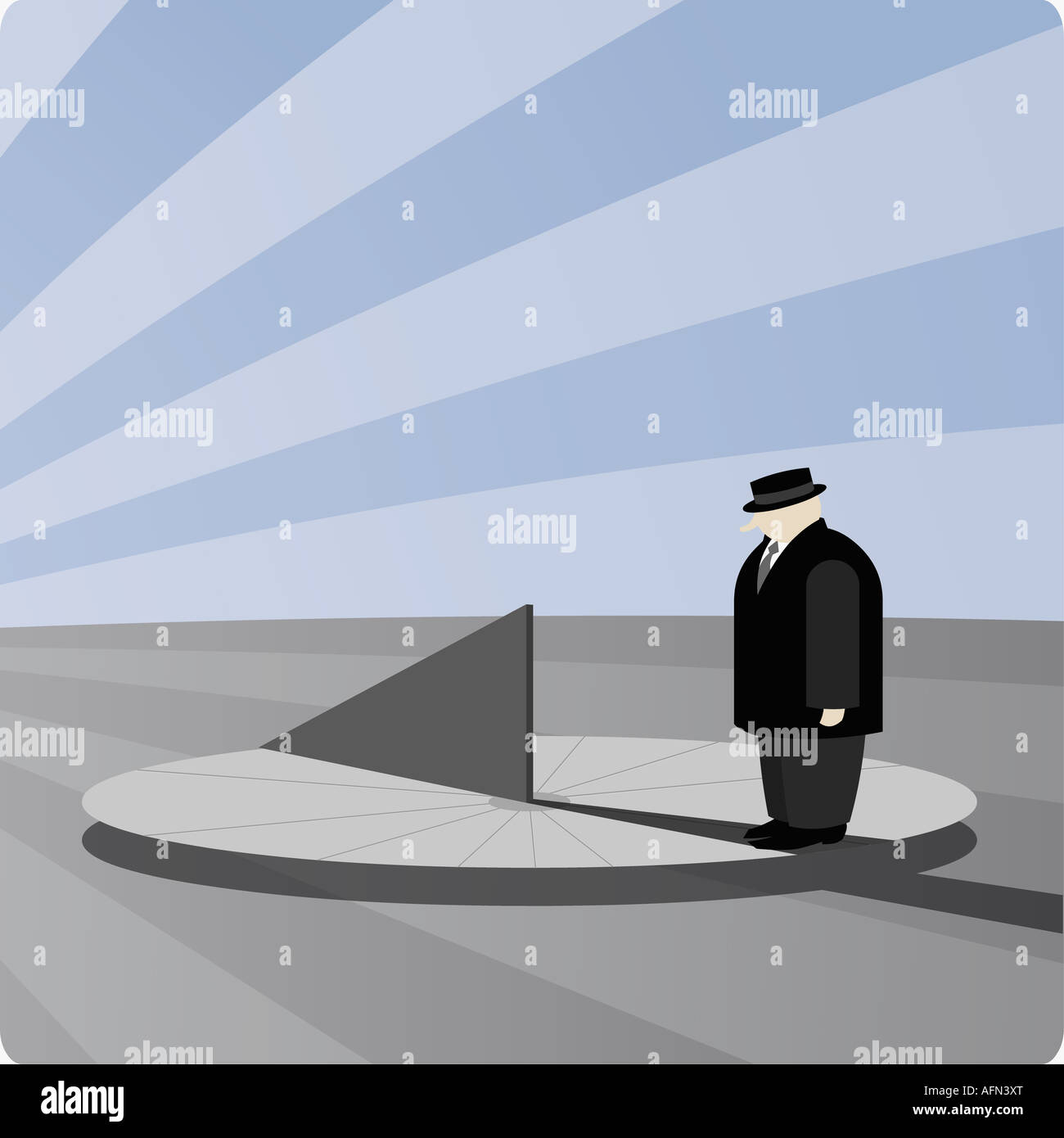 Sundial illustration hi-res stock photography and images - Alamy