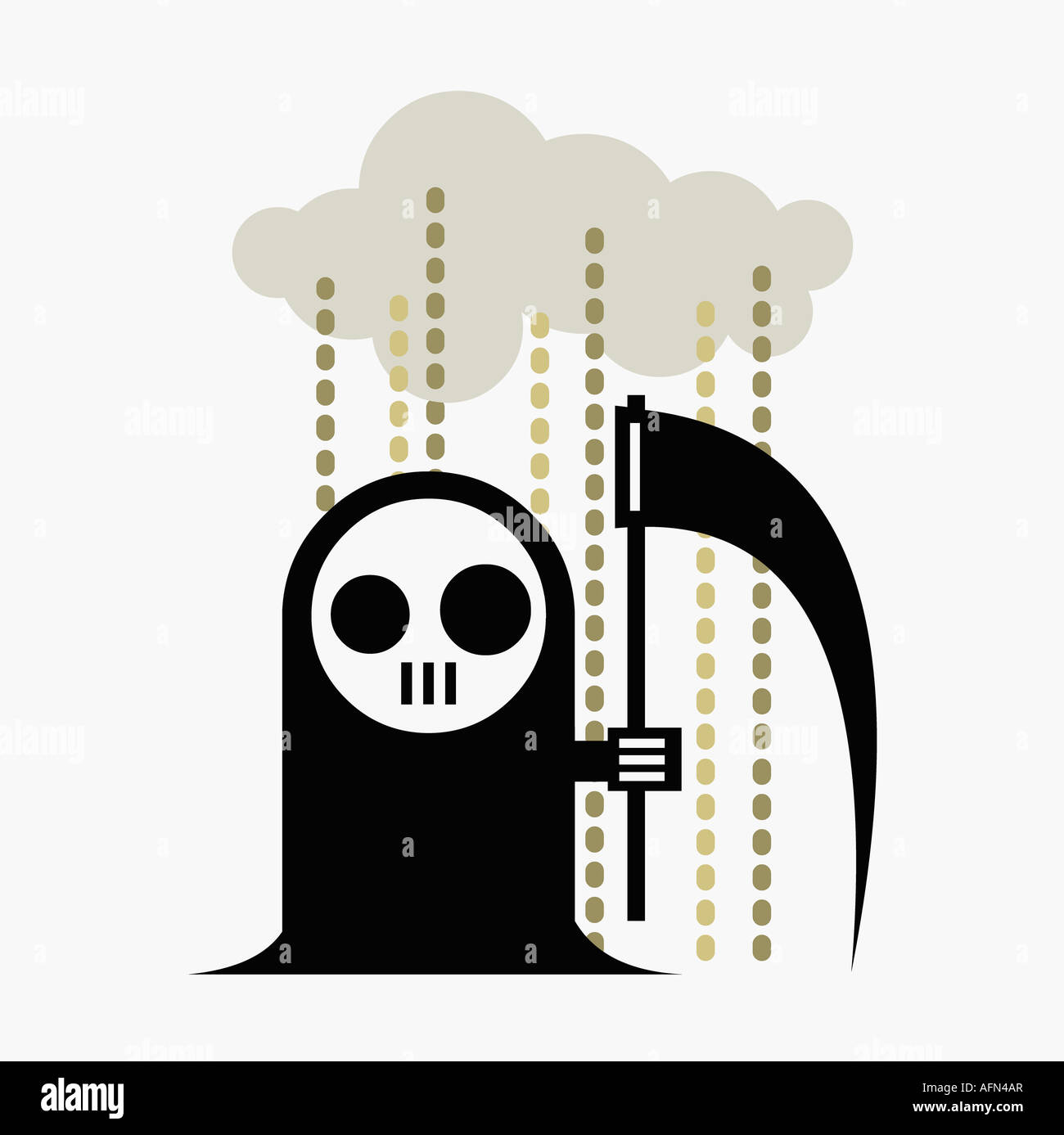 Grim reaper illustration hi-res stock photography and images - Alamy