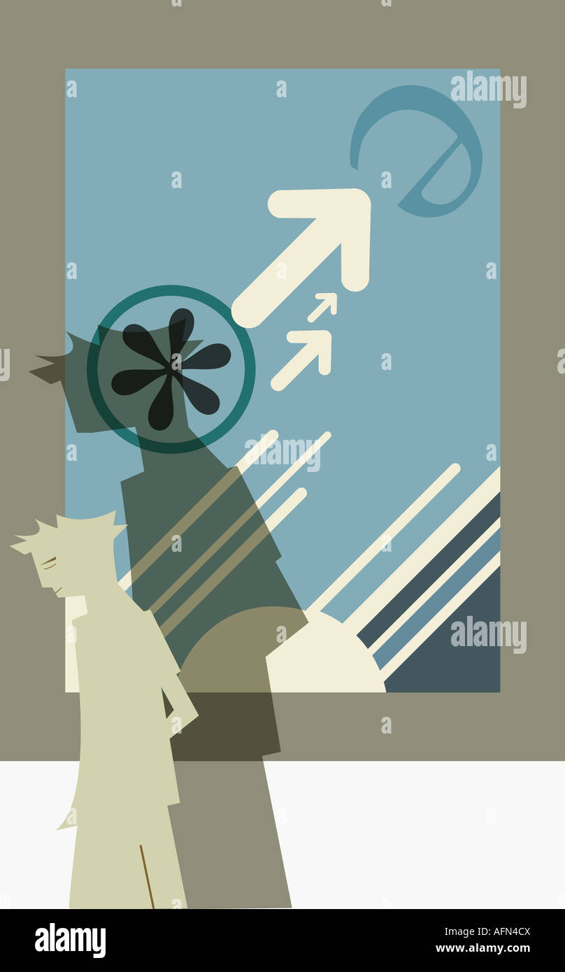 Person standing in front of a ticket counter Stock Photo - Alamy