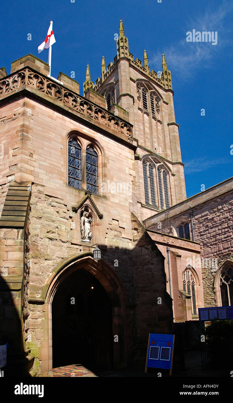 The Parish Church of St Laurence, Ludlow, Shropshire, England, UK Stock ...