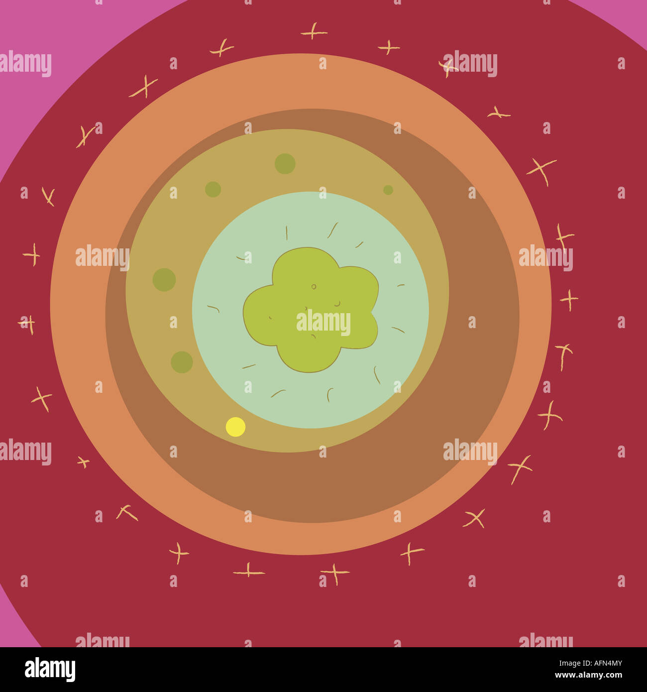 Flower on a Traditional American Indian pattern Stock Photo - Alamy