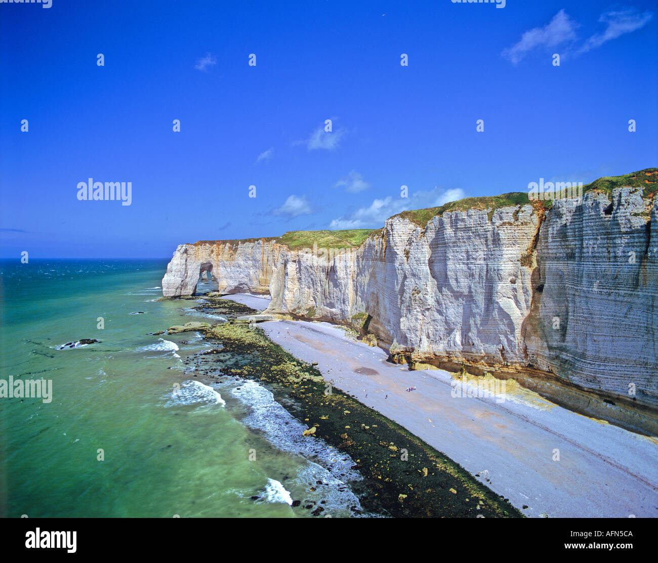 The Cliff of Etretat Normandy France Stock Photo - Alamy