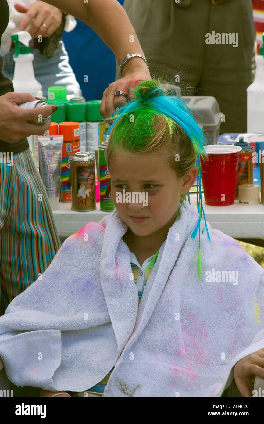 Festival face painting Stock Photo - Alamy