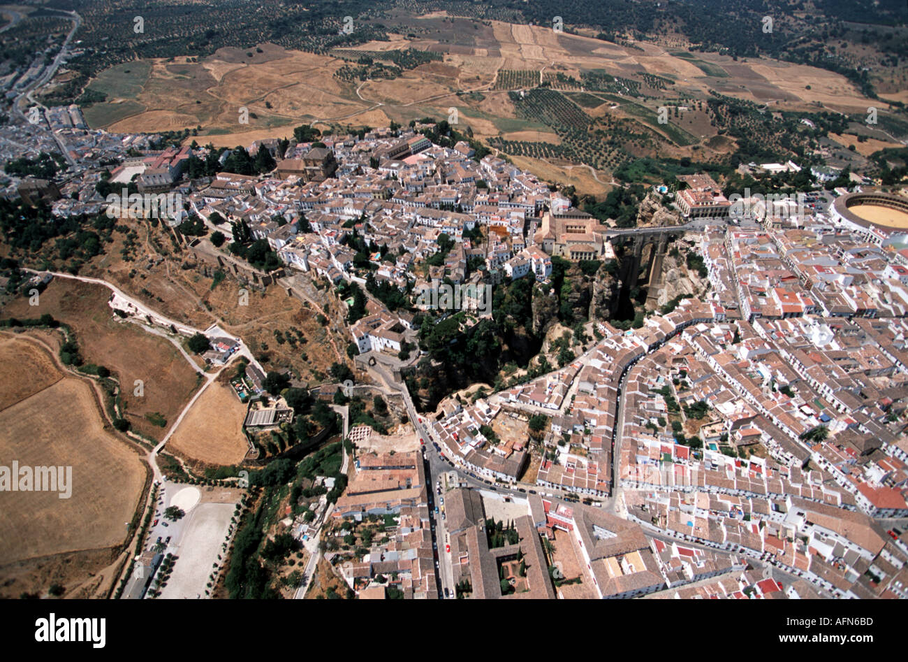 Aerial view of Ronda in southern Spain Stock Photo - Alamy