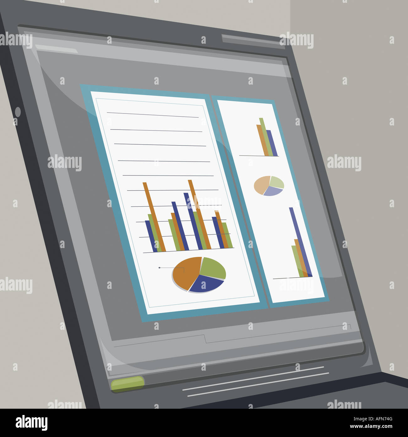 Close-up of a visual screen of a laptop Stock Photo - Alamy