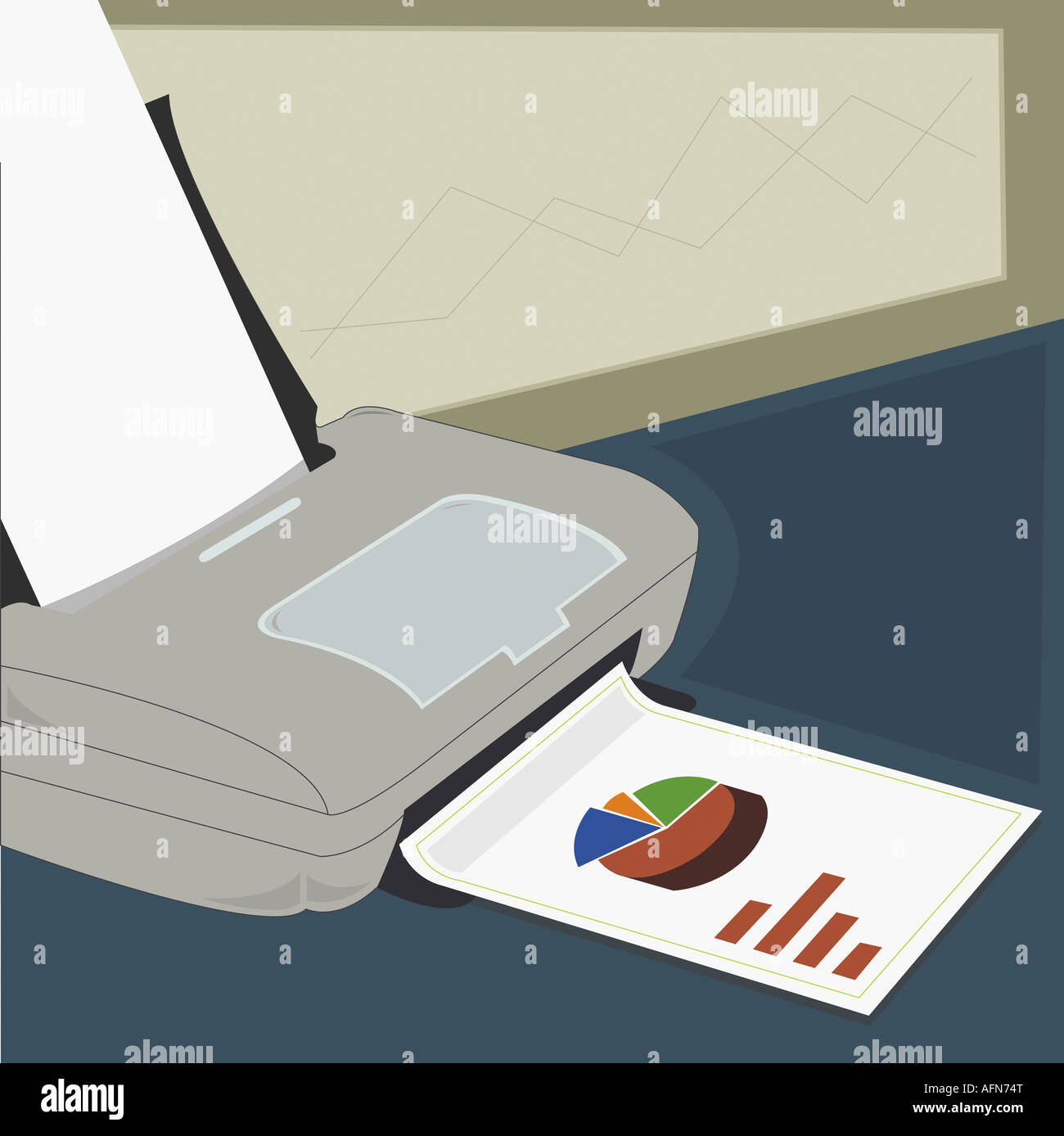 Close-up of a fax machine Stock Photo - Alamy