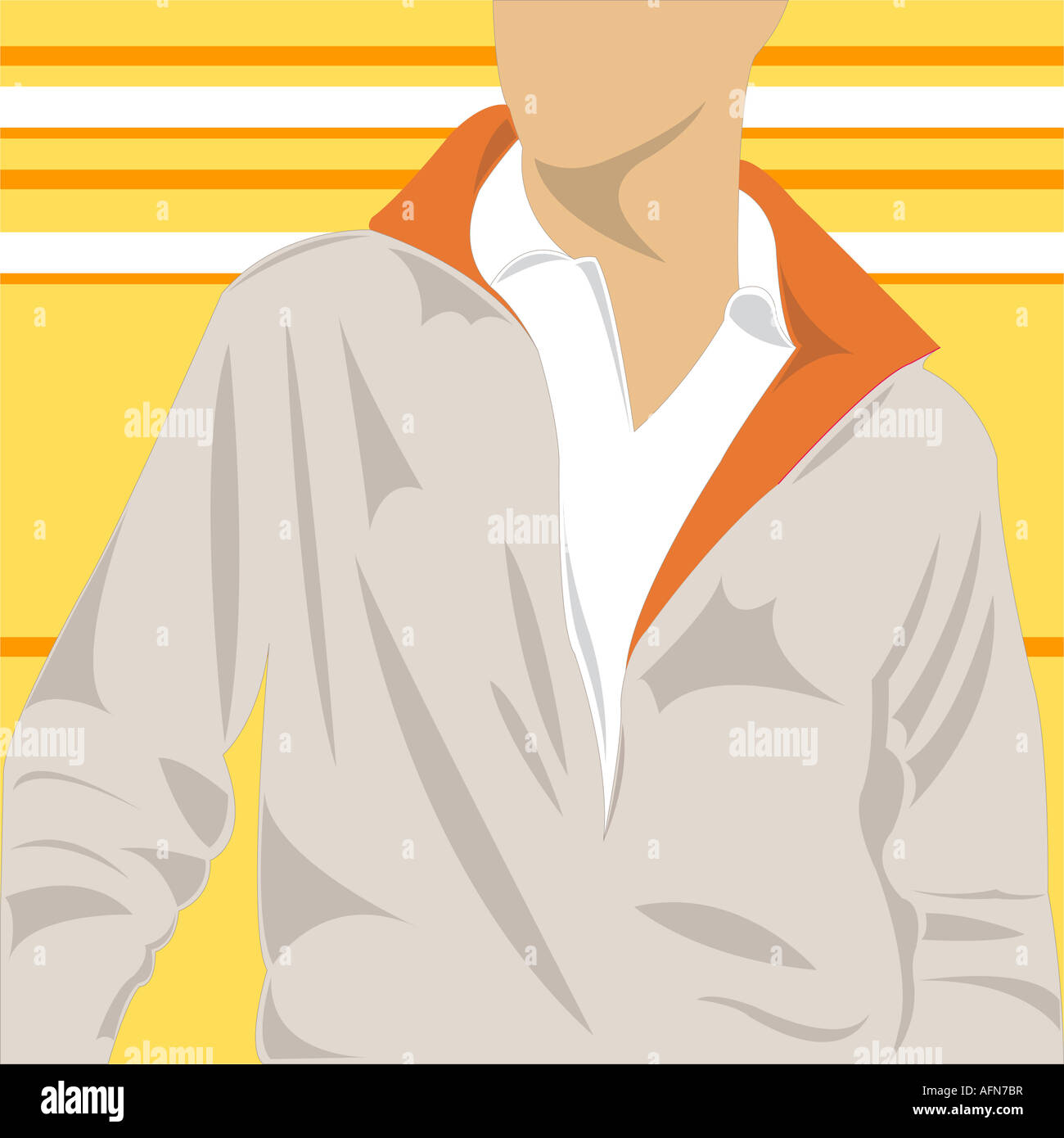 Mid section view of a young man Stock Photo - Alamy