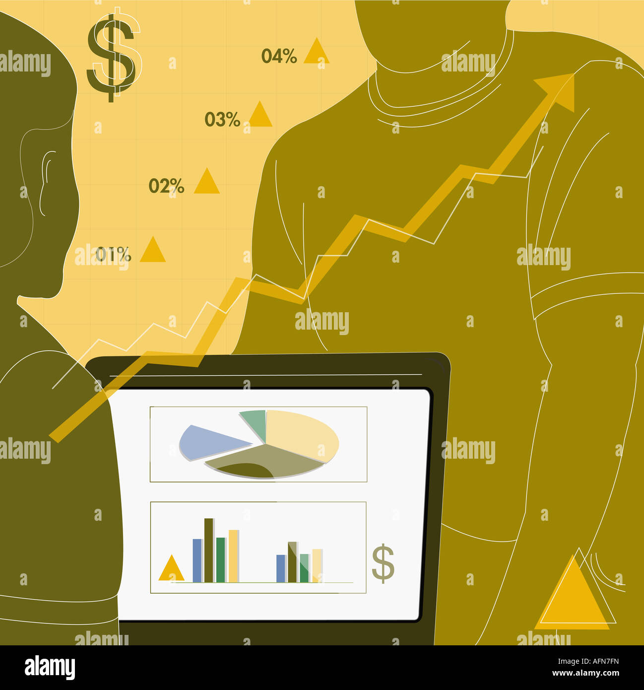Displaying bar charts graph hi-res stock photography and images - Alamy