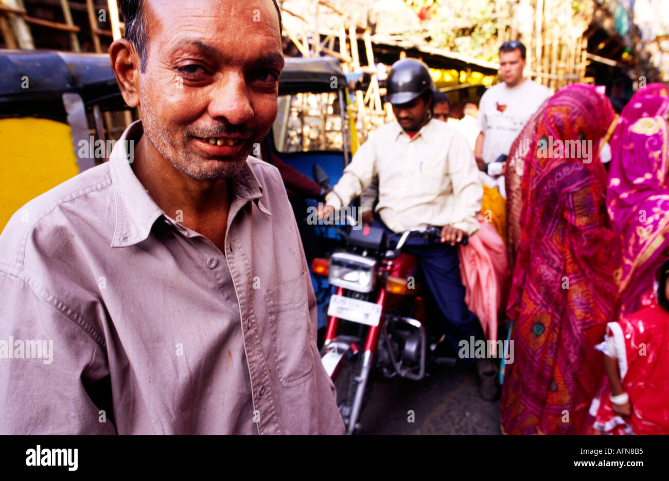 One shifty character looking male on the street of Jodhpur showing to ...