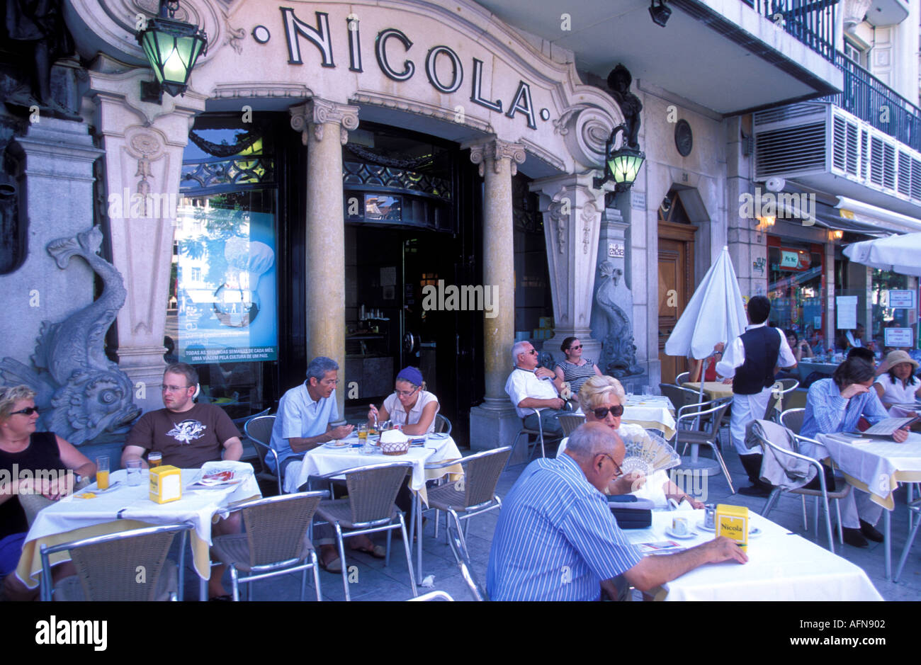Cafe nicola lisbon portugal hi-res stock photography and images - Alamy