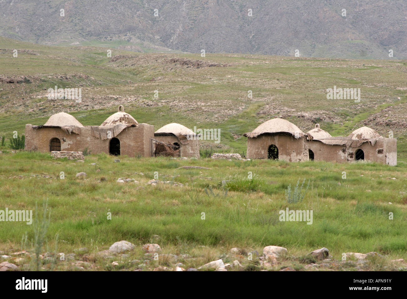 A deserted mongolian village Ningxia China August 2007 Stock Photo - Alamy