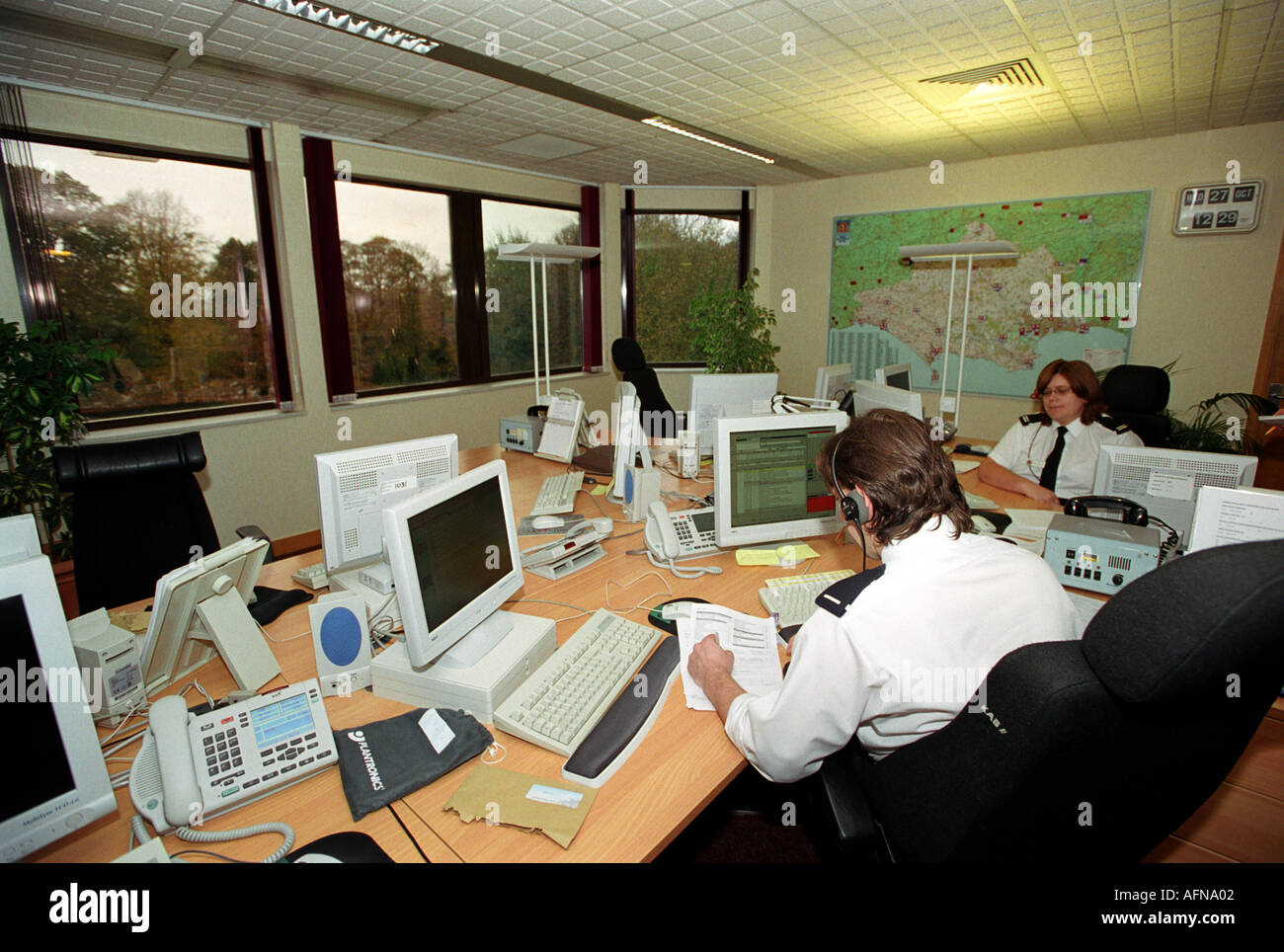 Emergency fire control room england hi-res stock photography and images ...